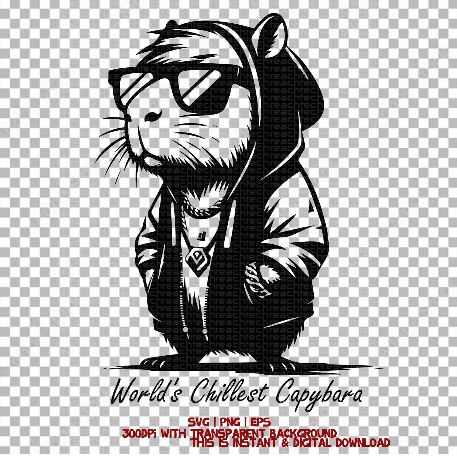 Capybara SVG, Cute Capybara, Capybara Print, Capybara T-shirt, Capybara ...