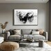 Modern Neutral Samsung Frame TV Art Minimalist Line Drawing Black and ...