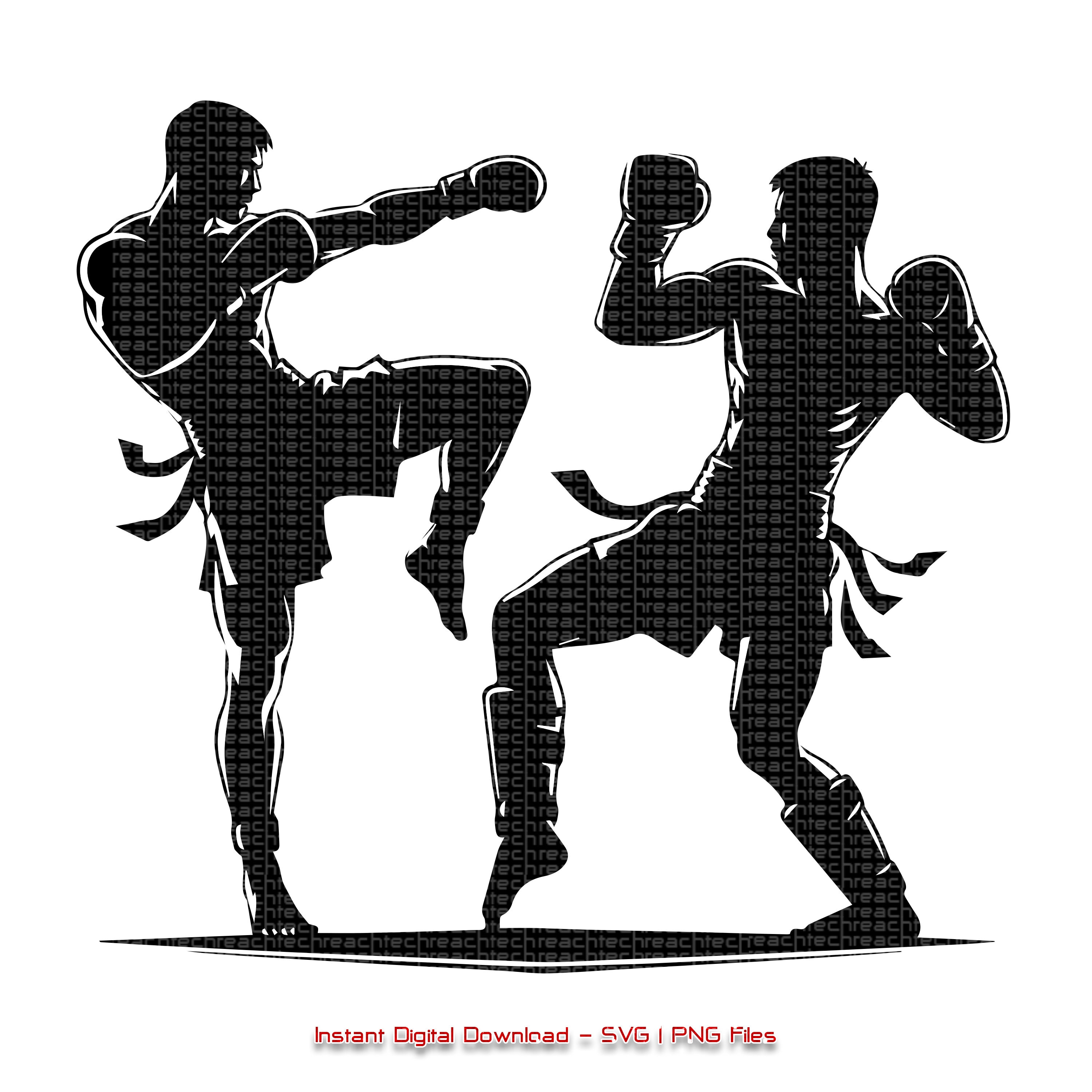 Set 10 Muay Thai SVG PNG Instant Digital Download Svg, Png Files ...