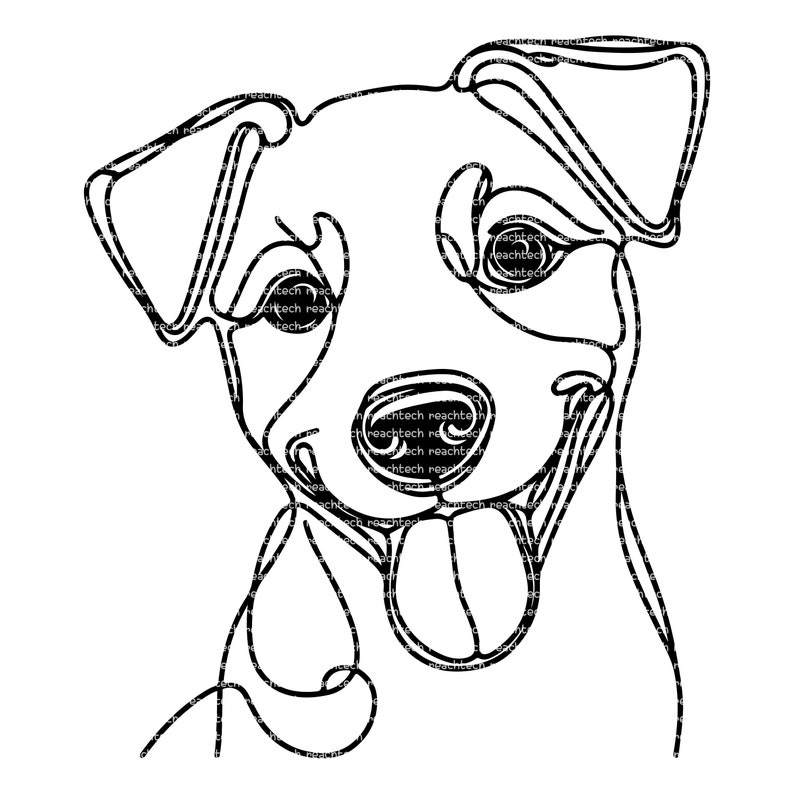 Single Line Dogs SVG Bundle 20 Cut Files Art Unique Pet Portraits ...
