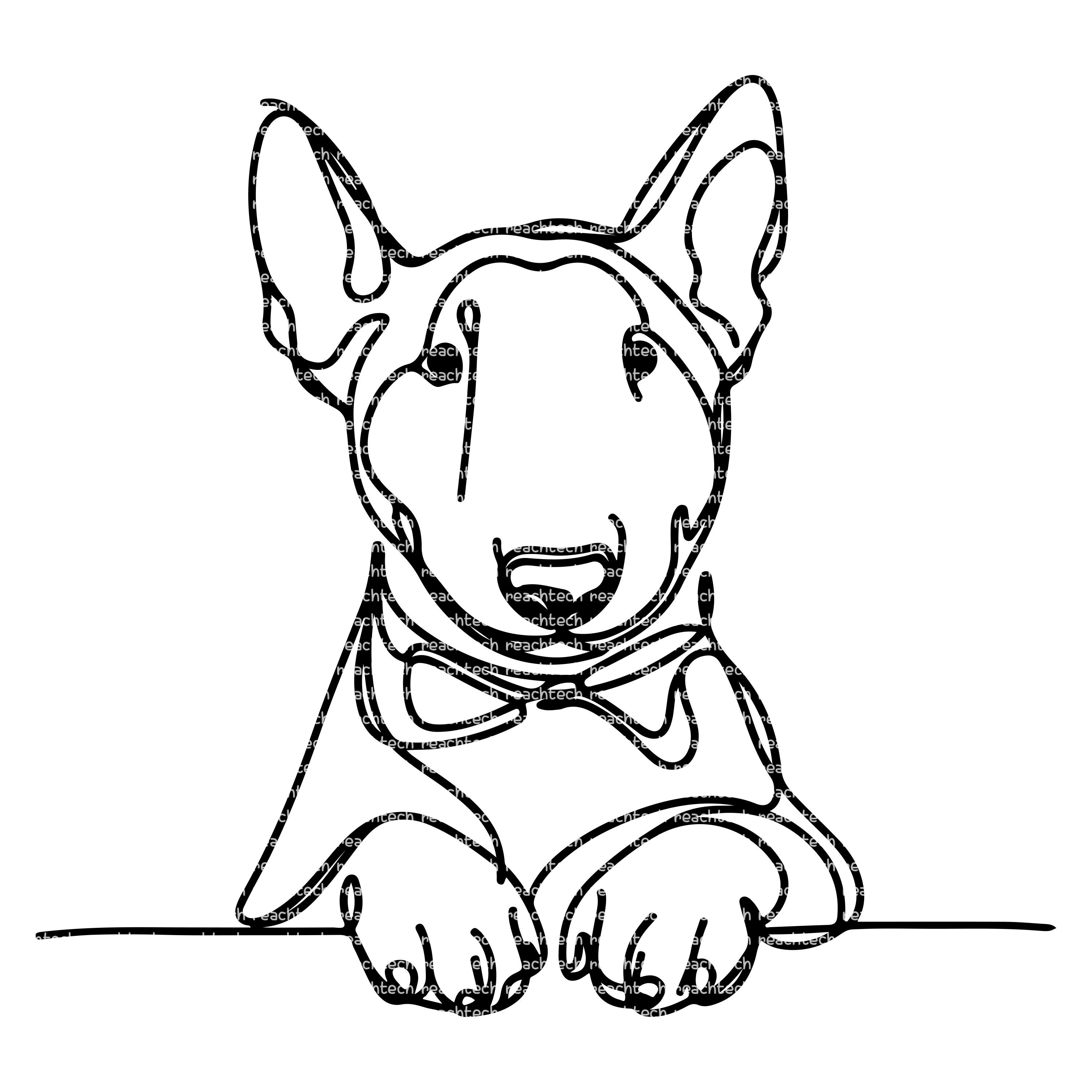 Single Line Dogs SVG Bundle 20 Cut Files Art Unique Pet Portraits ...