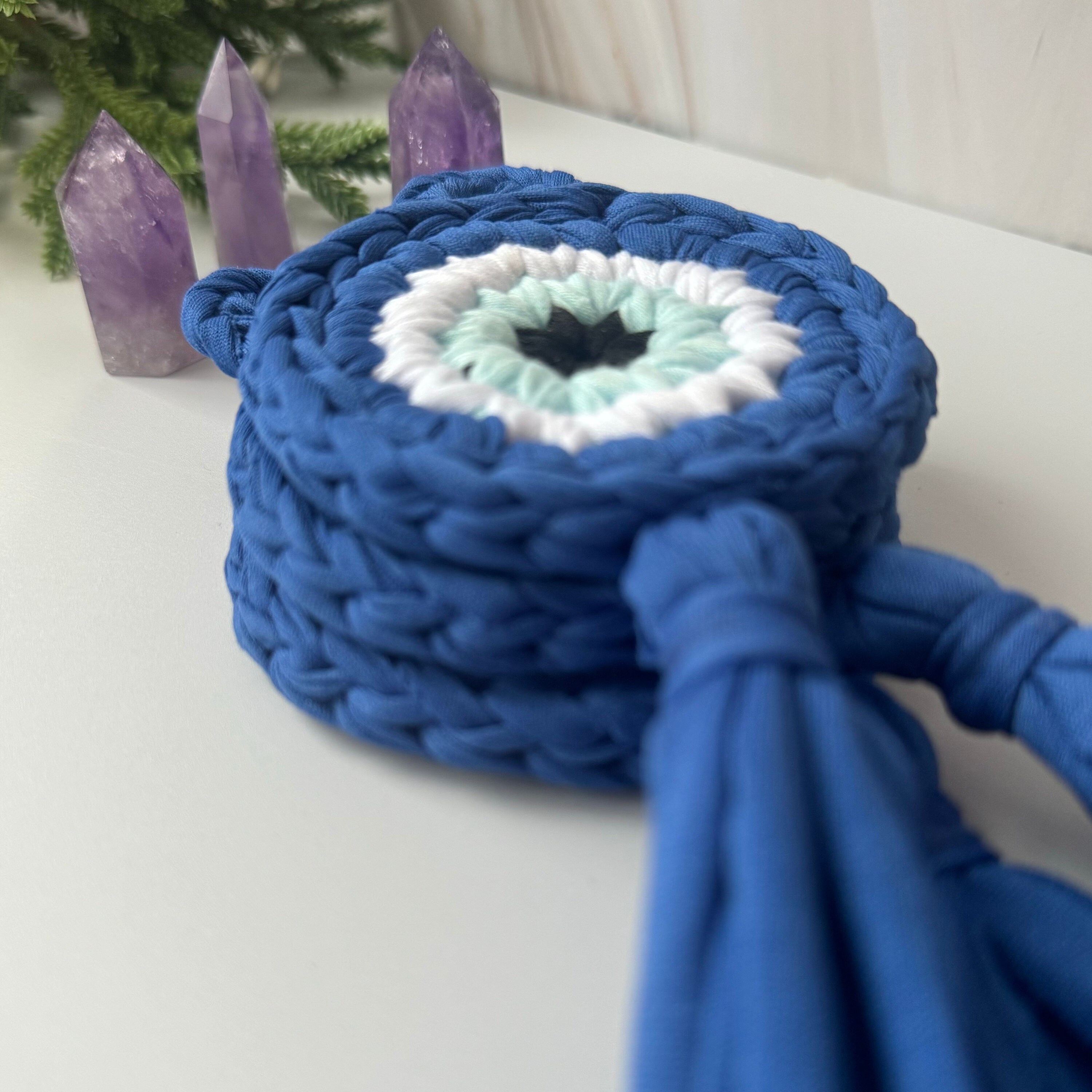 Evil Eye Wall Hanging Crochet Pattern / Evil Eye Crochet Pattern / Evil ...