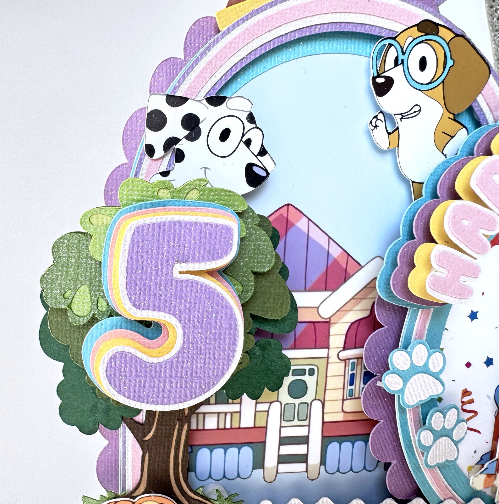 Blue Dog Cake Topper, With Custom Name and Age. - Etsy