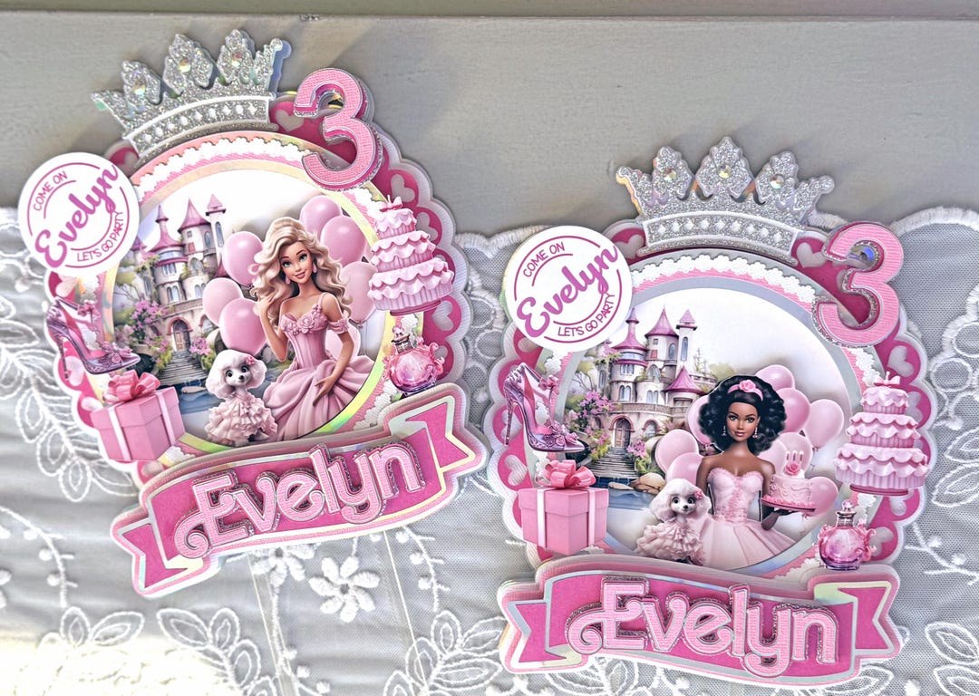 Fashion Doll Cake Topper, With Custom Name and Age - Etsy