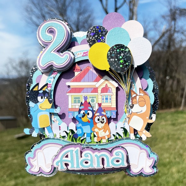 Bluey Cake Topper - Etsy