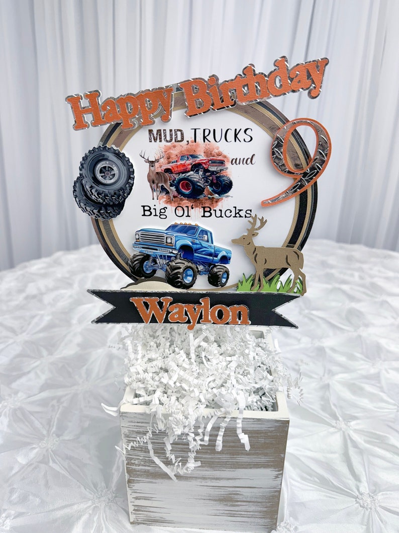 Truck CAKE TOPPER - Etsy