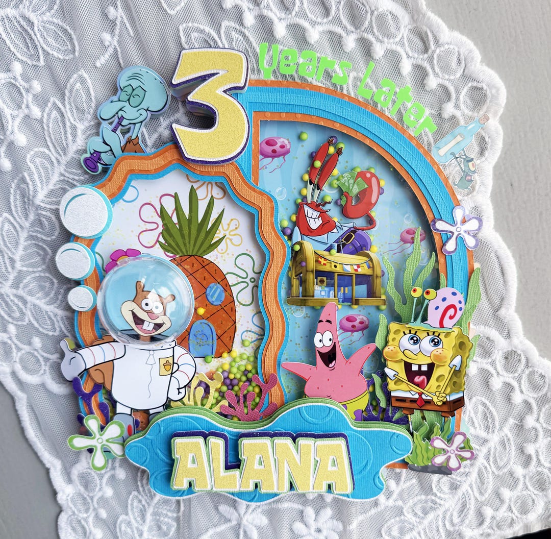 Sponge Cake Topper: Sandy's Helmet Shaker, Personalized Birthday Decor ...