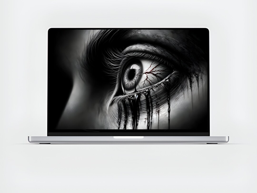 Dark Eye Computer Background, Black and White Computer Background ...