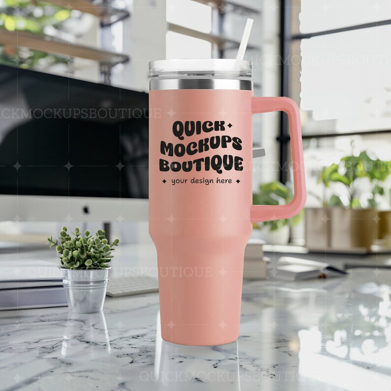 Tumbler Handle Mug Mockup 40oz Pallette Tumblr With Handle Cricut ...