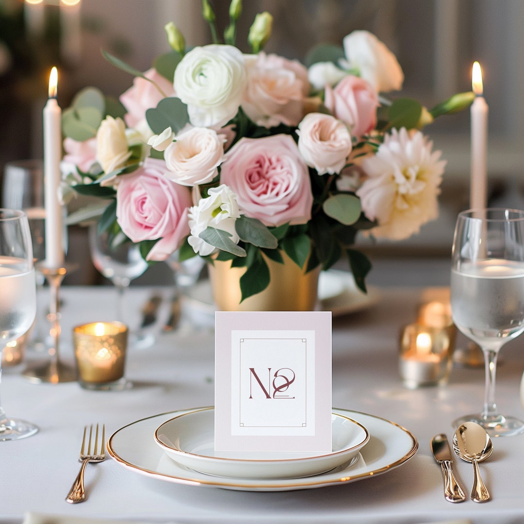 Wedding Table Mockup, Greeting Card Mockup, 5x7 Table Sign Mockup ...