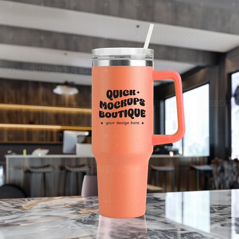 Tumbler Handle Mug Mockup 40oz Pallette Tumblr With Handle Cricut ...