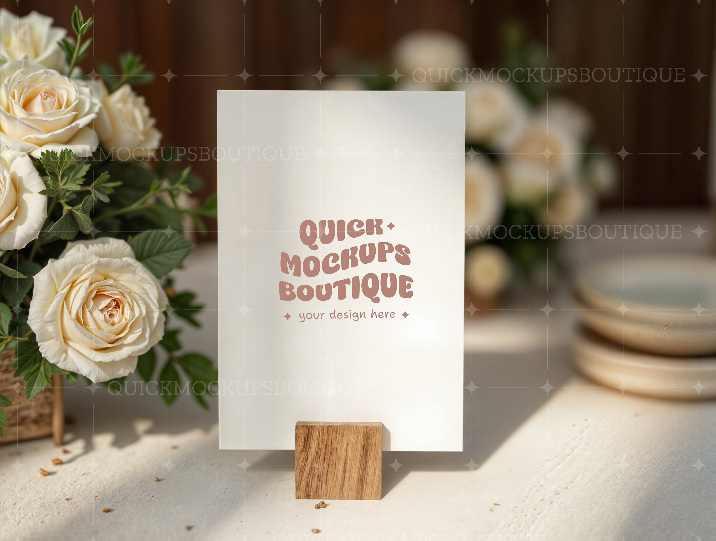 Wedding Table Mockup, Greeting Card Mockup, 5x7 Table Sign Mockup ...