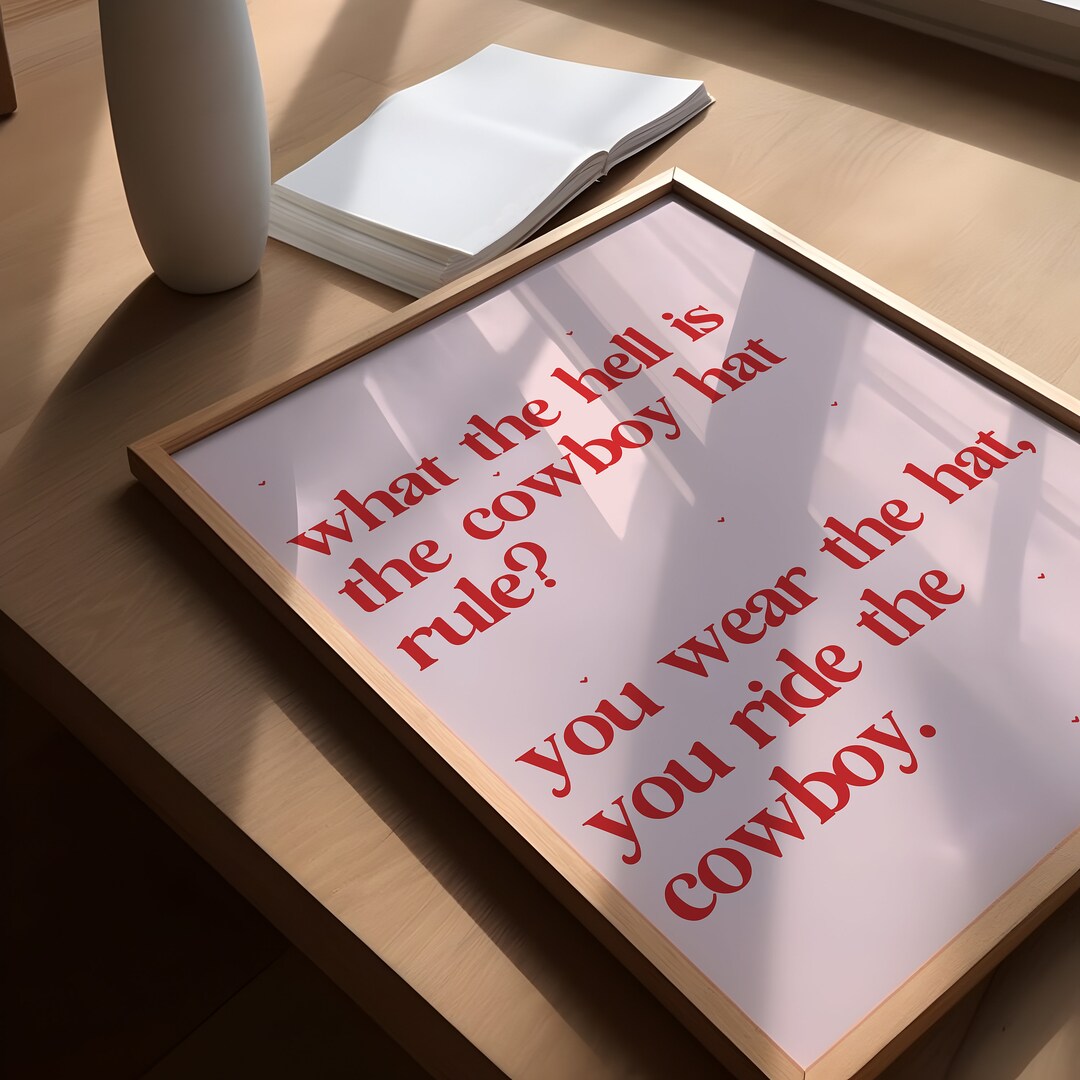 Chestnut Springs Digital Book Print in Pink and Red - Etsy