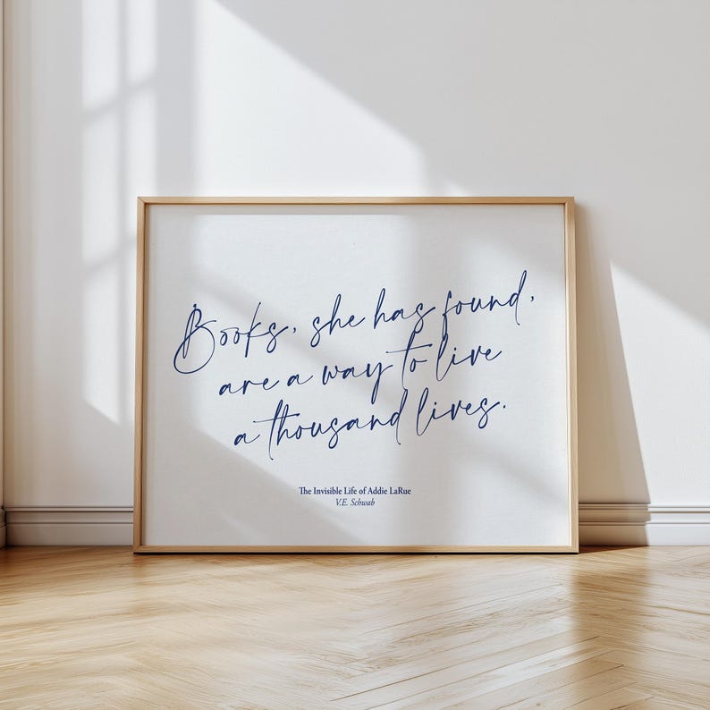 The Invisible Life of Addie Larue Book Print (digital Download) - Etsy