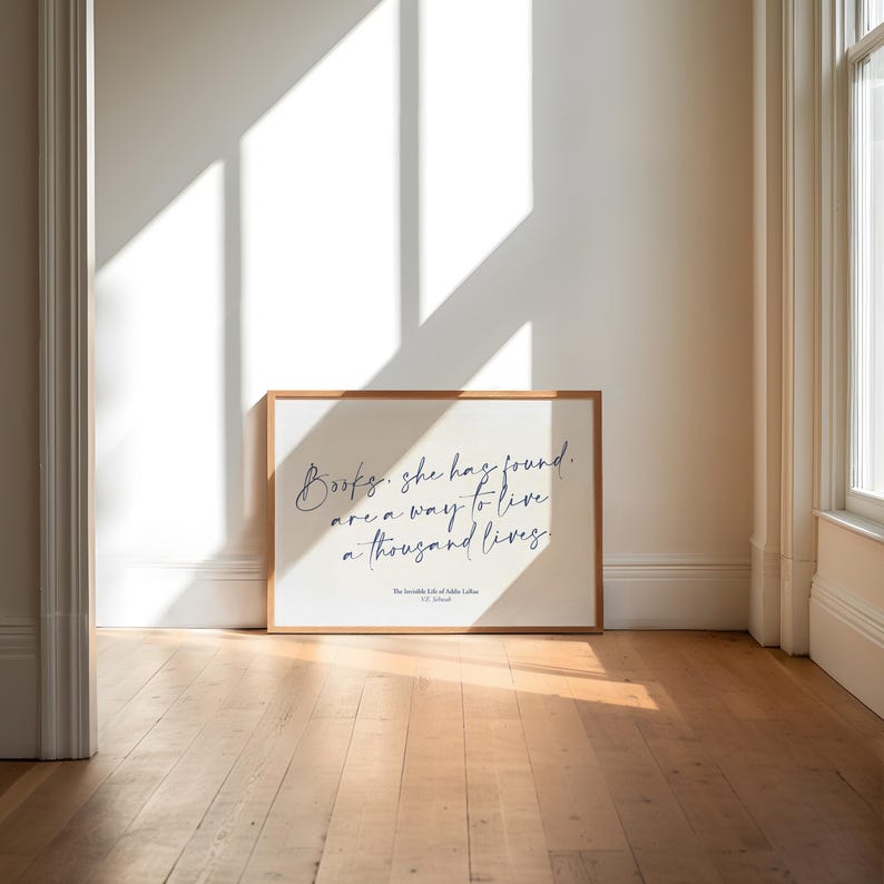 The Invisible Life of Addie Larue Book Print (digital Download) - Etsy