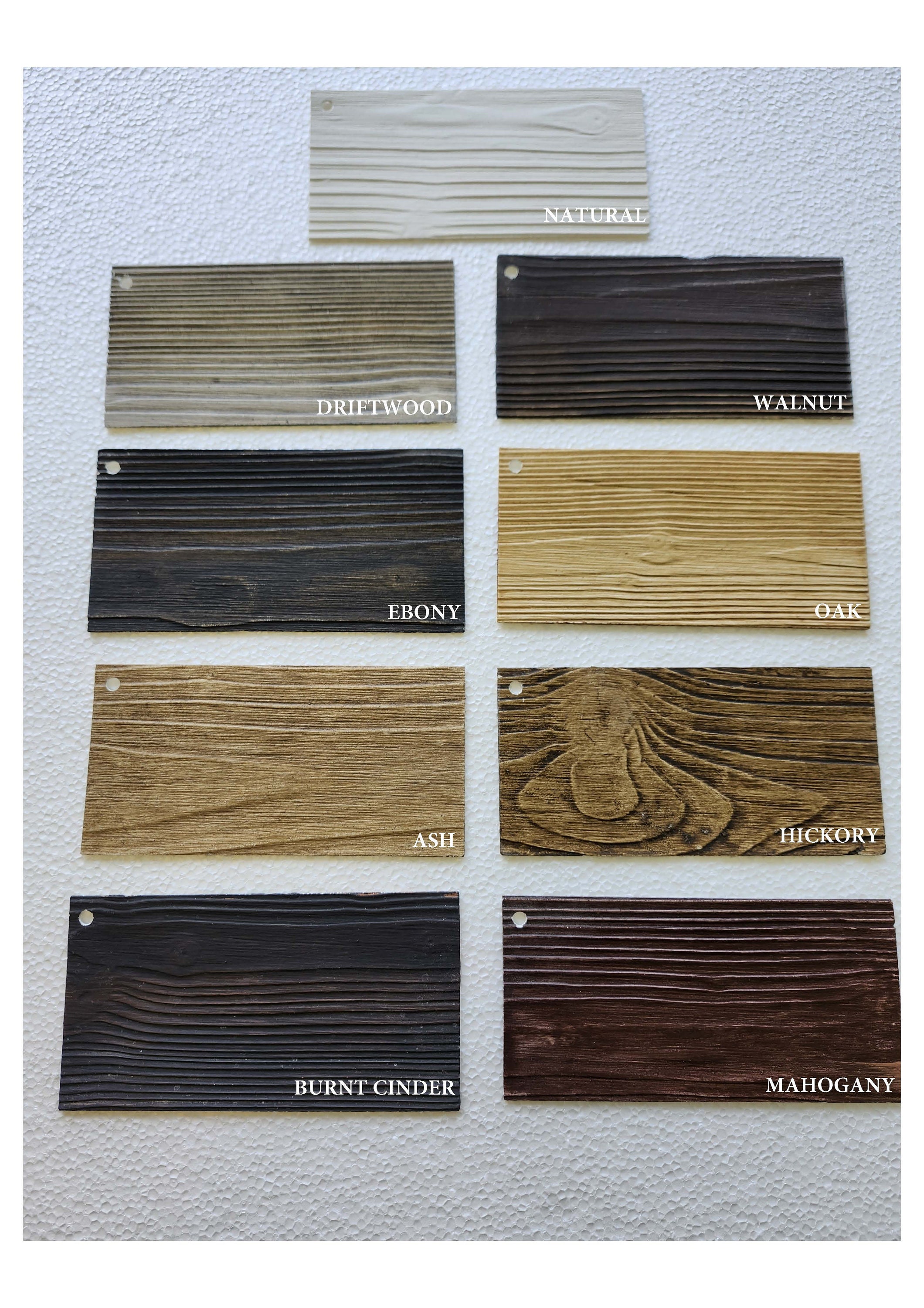 Timberlite Colour/texture Chart - Etsy