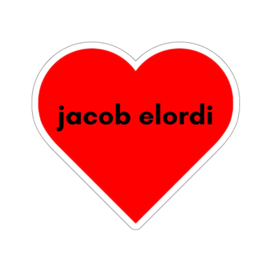Jacob Elordi Heart Stickers - Etsy