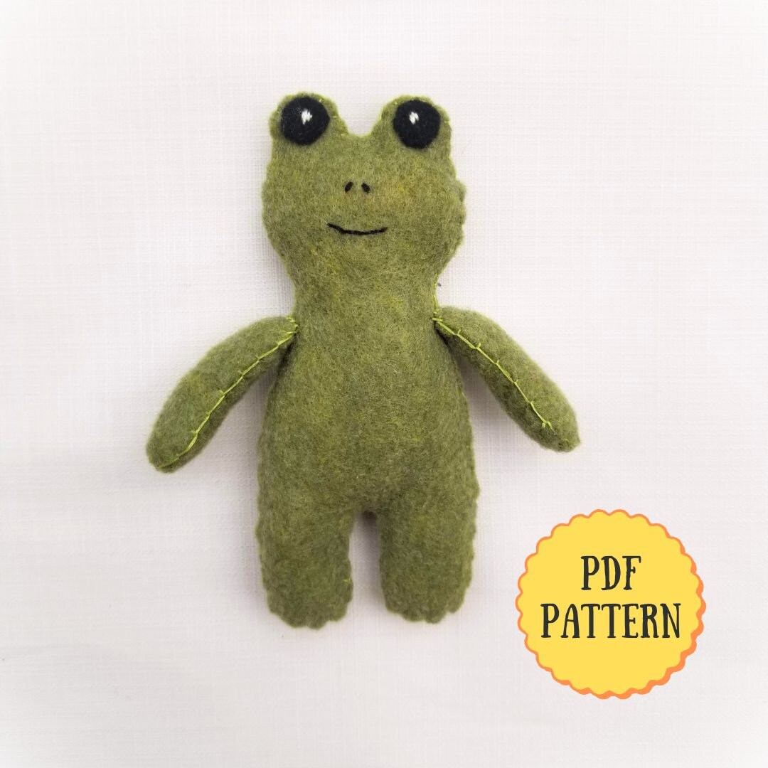 Woodland Felt Frog PDF Pattern - Etsy