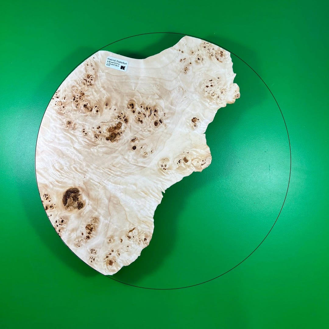 Poplar Burl Wood Slab: Live Edge Round for Epoxy Resin Art - Etsy