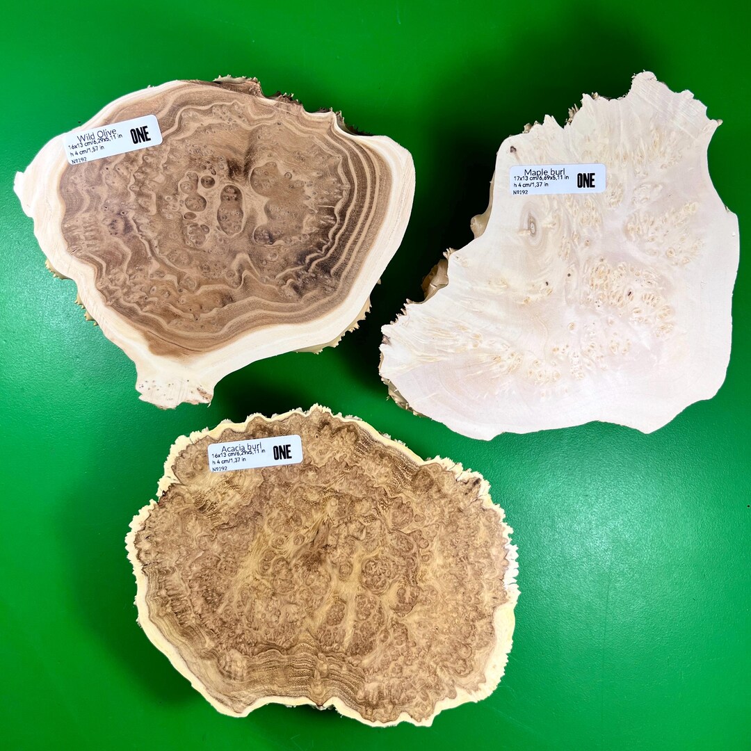 Set of Different Types of Wood 3 Pcs. Burl Wood. Live Edge Wood. Burls ...