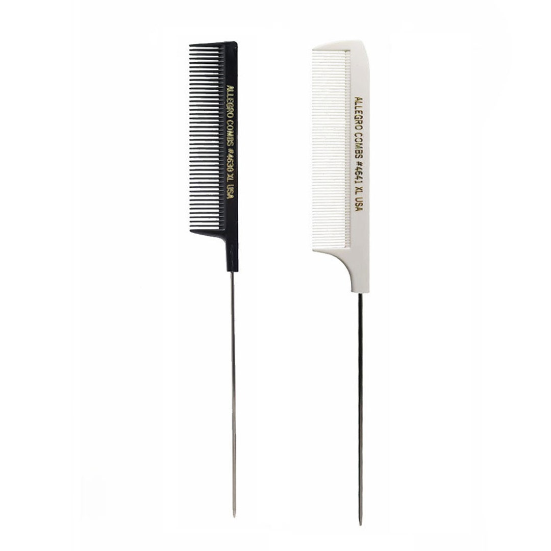 Allegro Combs XL Pintail Rat Tail Combs Parting Combs Metal Tail ...