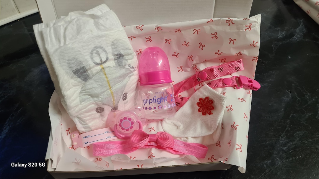 Reborn Doll Box Opening Set Bottle, Dummy, Socks & More, Gift Dolls ...