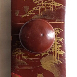 Vintage Ink Blotter, Hand Painted, With Round Handle, Collectible Ink ...