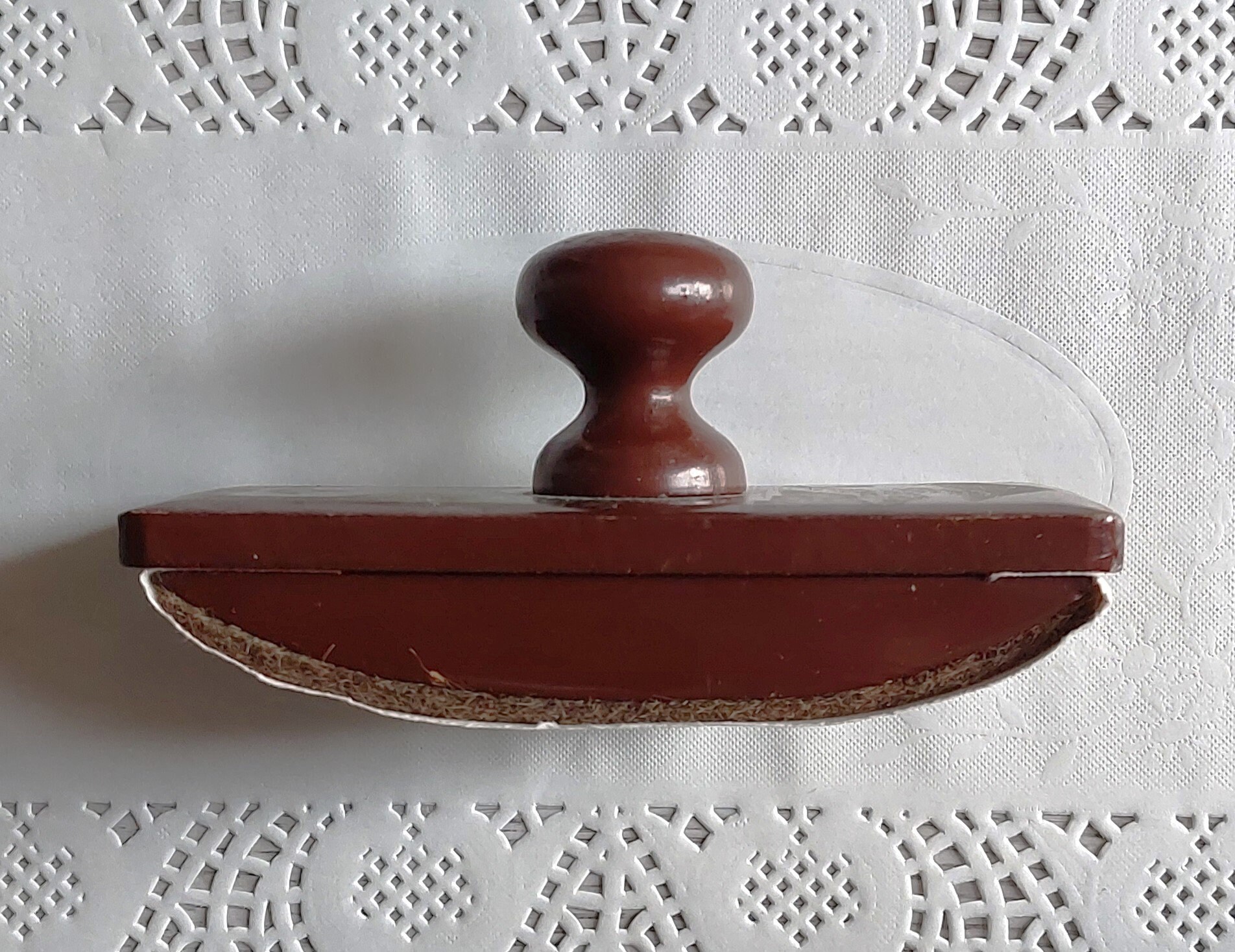 Vintage Ink Blotter, Hand Painted, With Round Handle, Collectible Ink ...