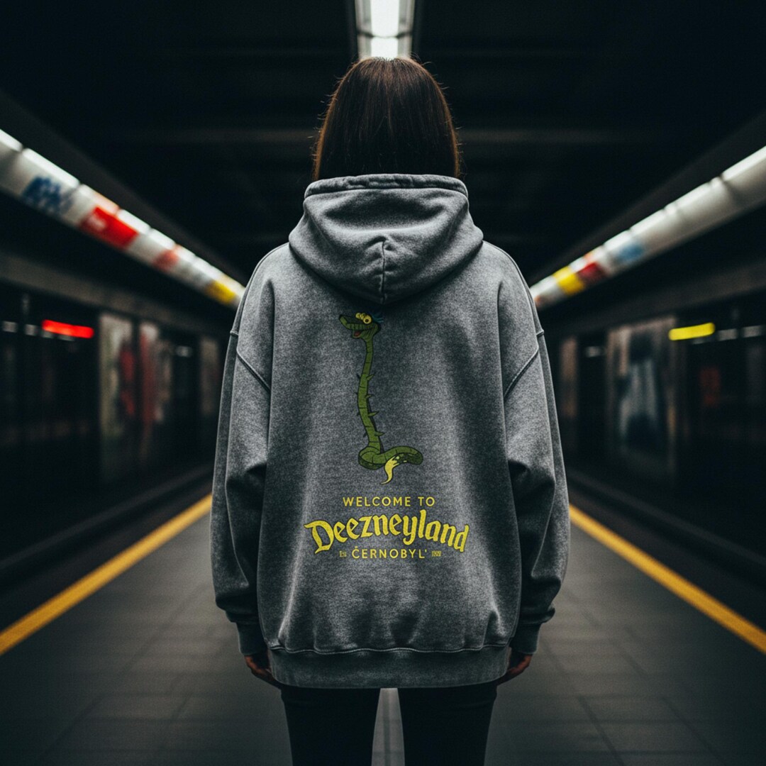Sir Biss Dieney Acid Grunge Hoodie Distorted Disney Villain Streetwear ...