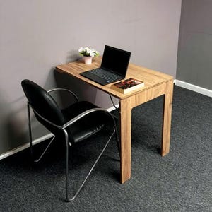 Wall Mounted Folding Mirrored Murphy Table, Framed Wooden Wall Mounted ...