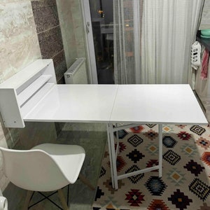 Wall Mounted Folding Smart Kitchen Table, Space-saving Practical Table ...