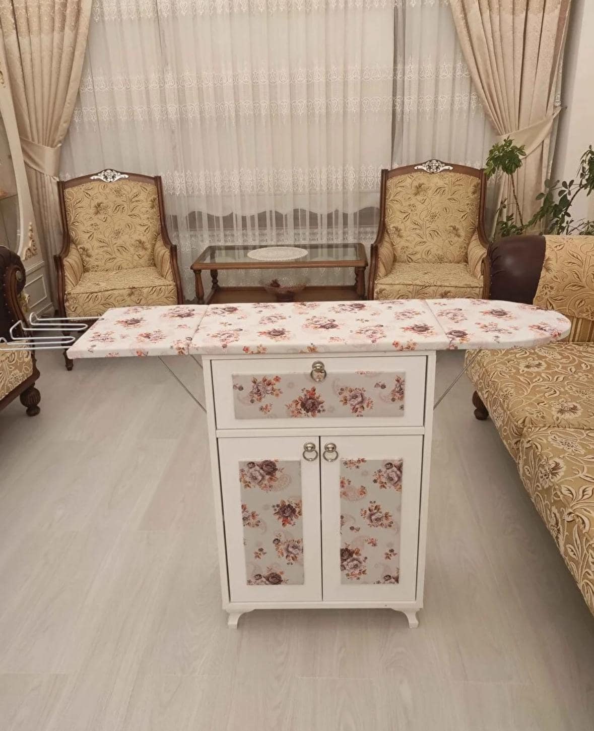 Multifunctional Ironing Board With Cabinet, Foldable, Stylish and ...