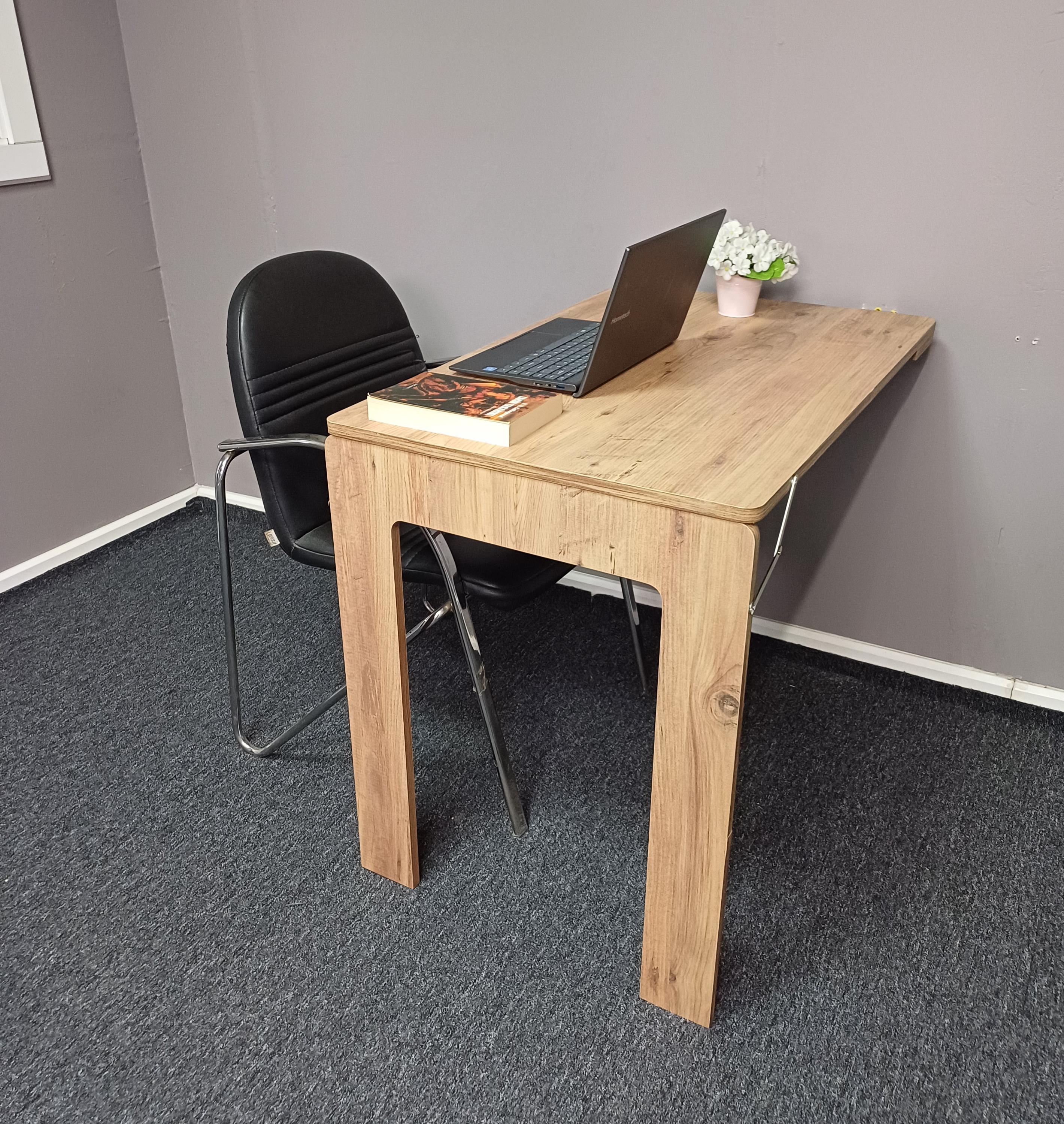 Wall Mounted Folding Mirrored Murphy Table, Framed Wooden Wall Mounted ...