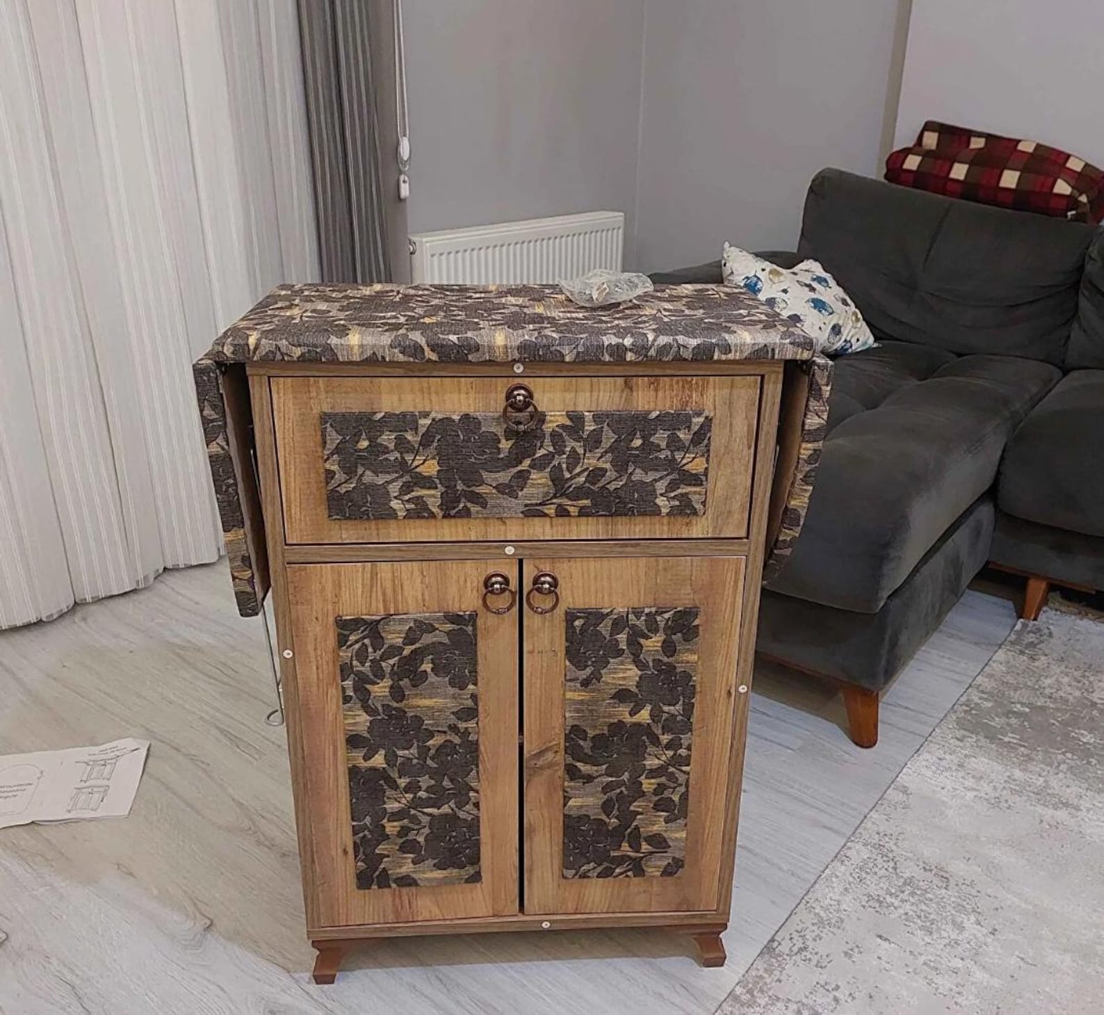Multifunctional Ironing Board With Cabinet, Foldable, Stylish and ...