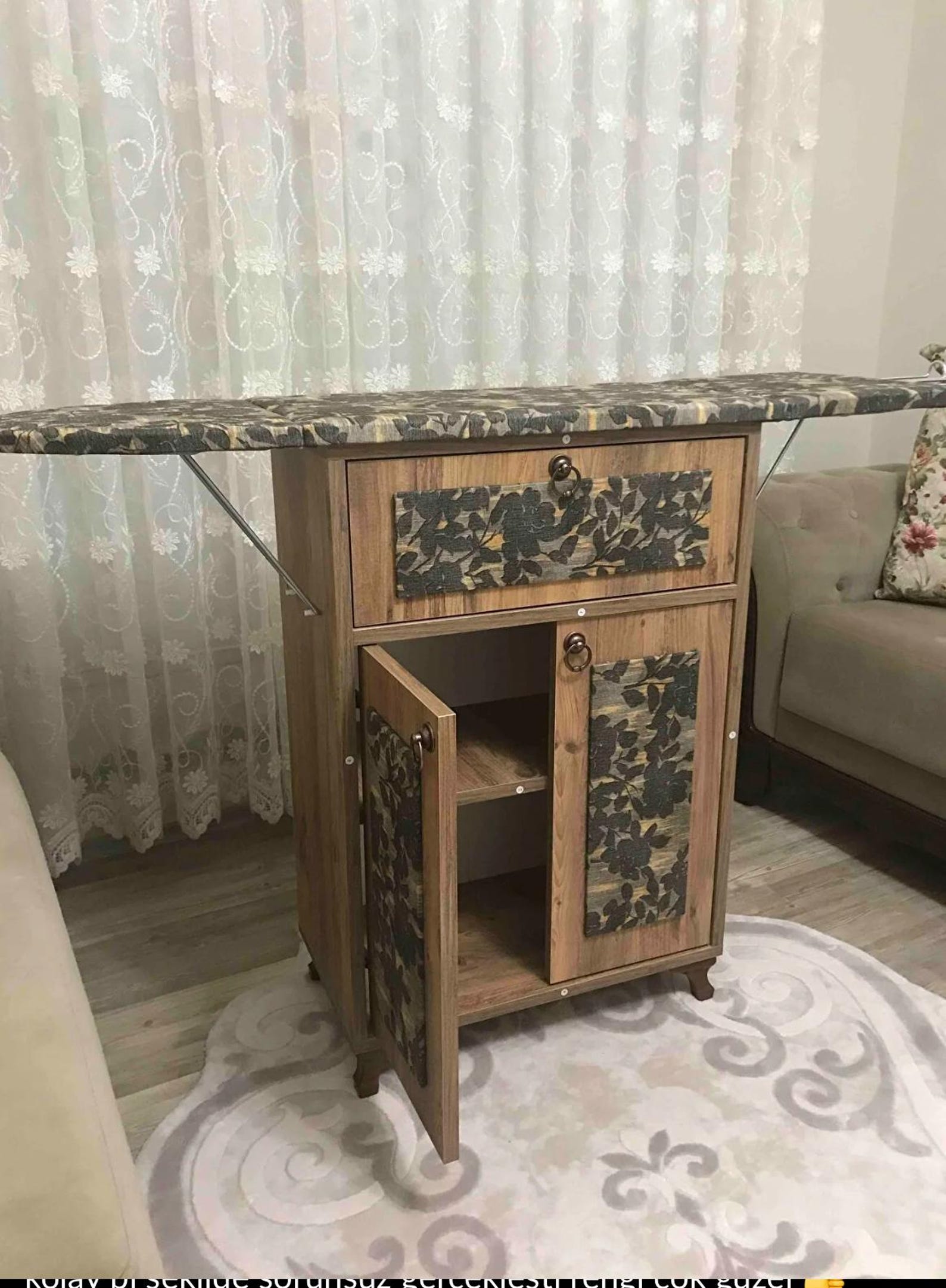 Multifunctional Ironing Board With Cabinet, Foldable, Stylish and ...