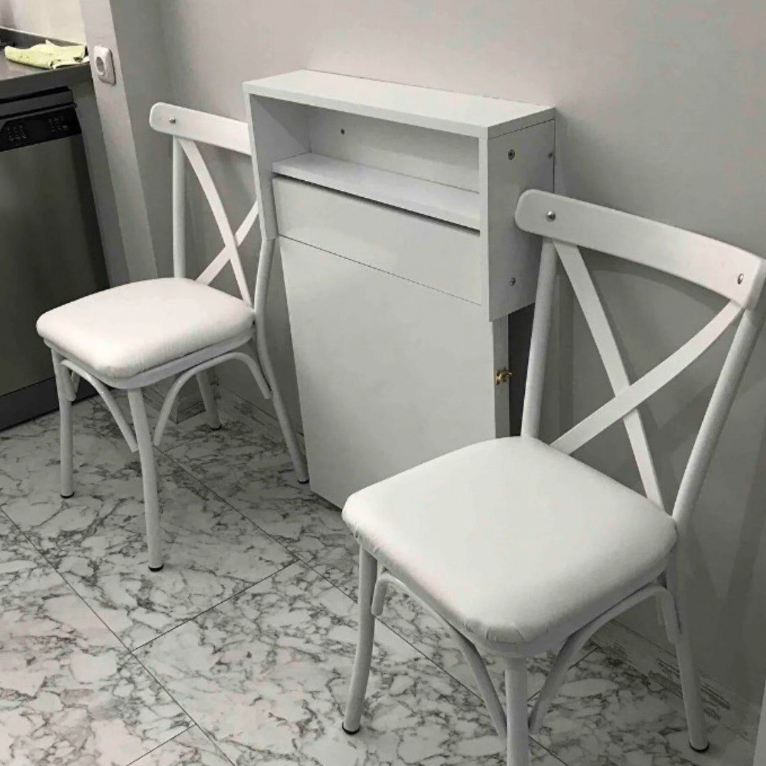 Wall Mounted Folding Smart Kitchen Table, Space-saving Practical Table ...