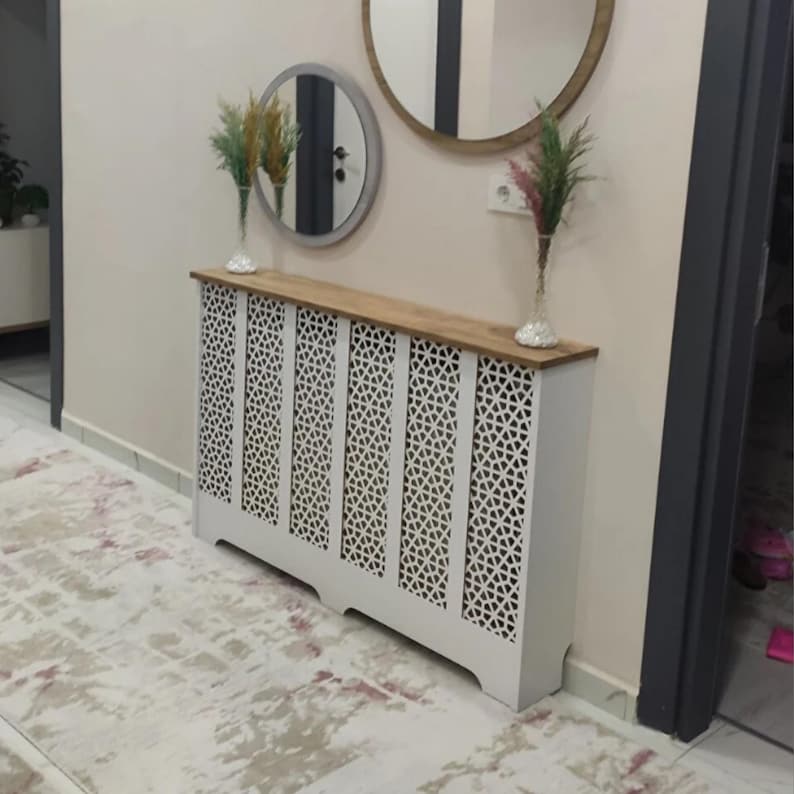 Wooden Radiator Concealing Drawer, Radiator Storage Cabinet, Radiator ...