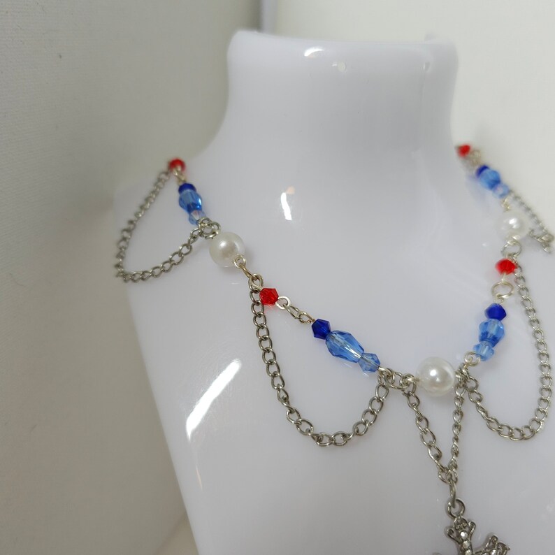 Dark Blood Inspired Beaded Necklace - Etsy