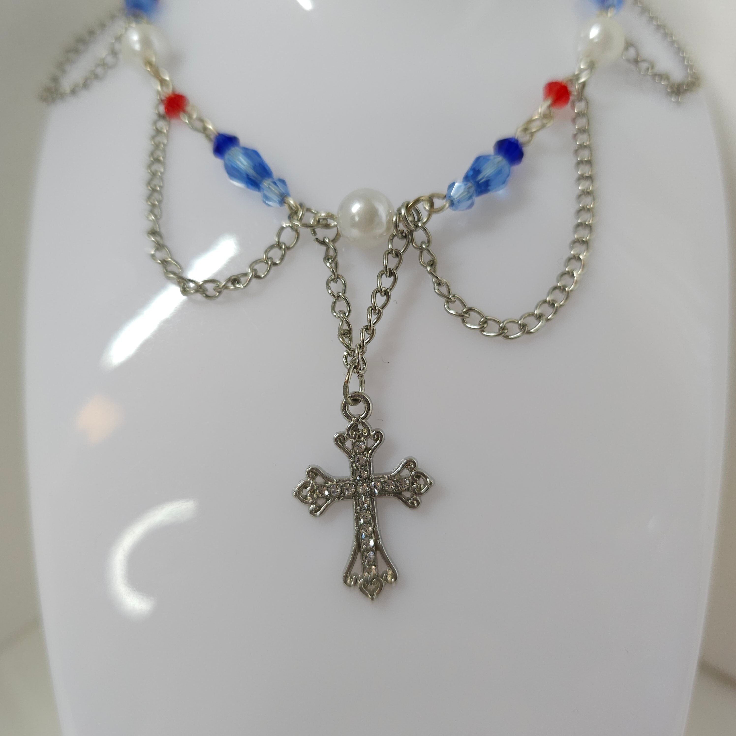 Dark Blood Inspired Beaded Necklace - Etsy