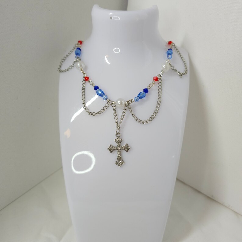 Dark Blood Inspired Beaded Necklace - Etsy