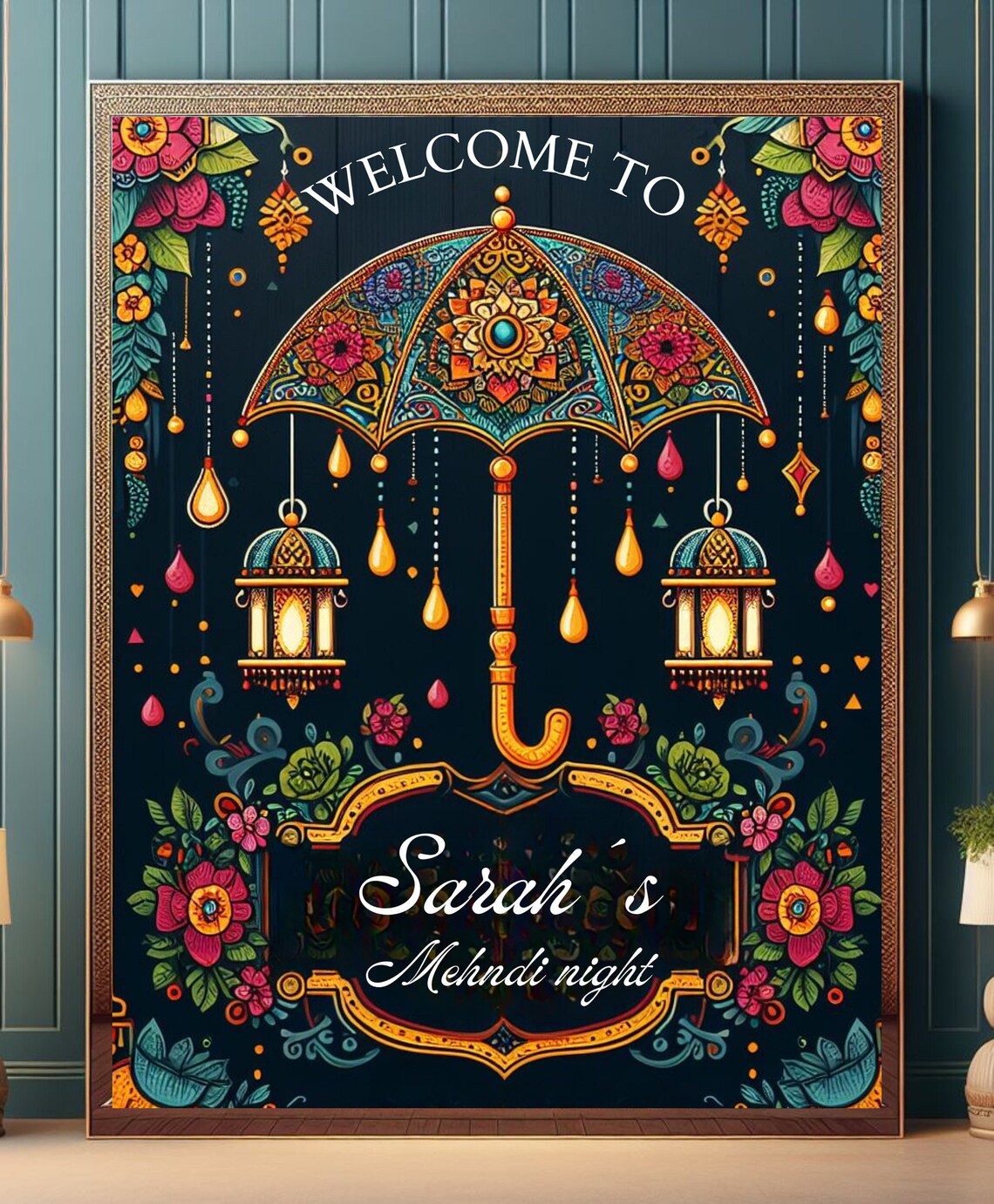 Mehndi Welcome Signs as Mehndi Decor, Mehndi Posters & Mehendi Welcome ...