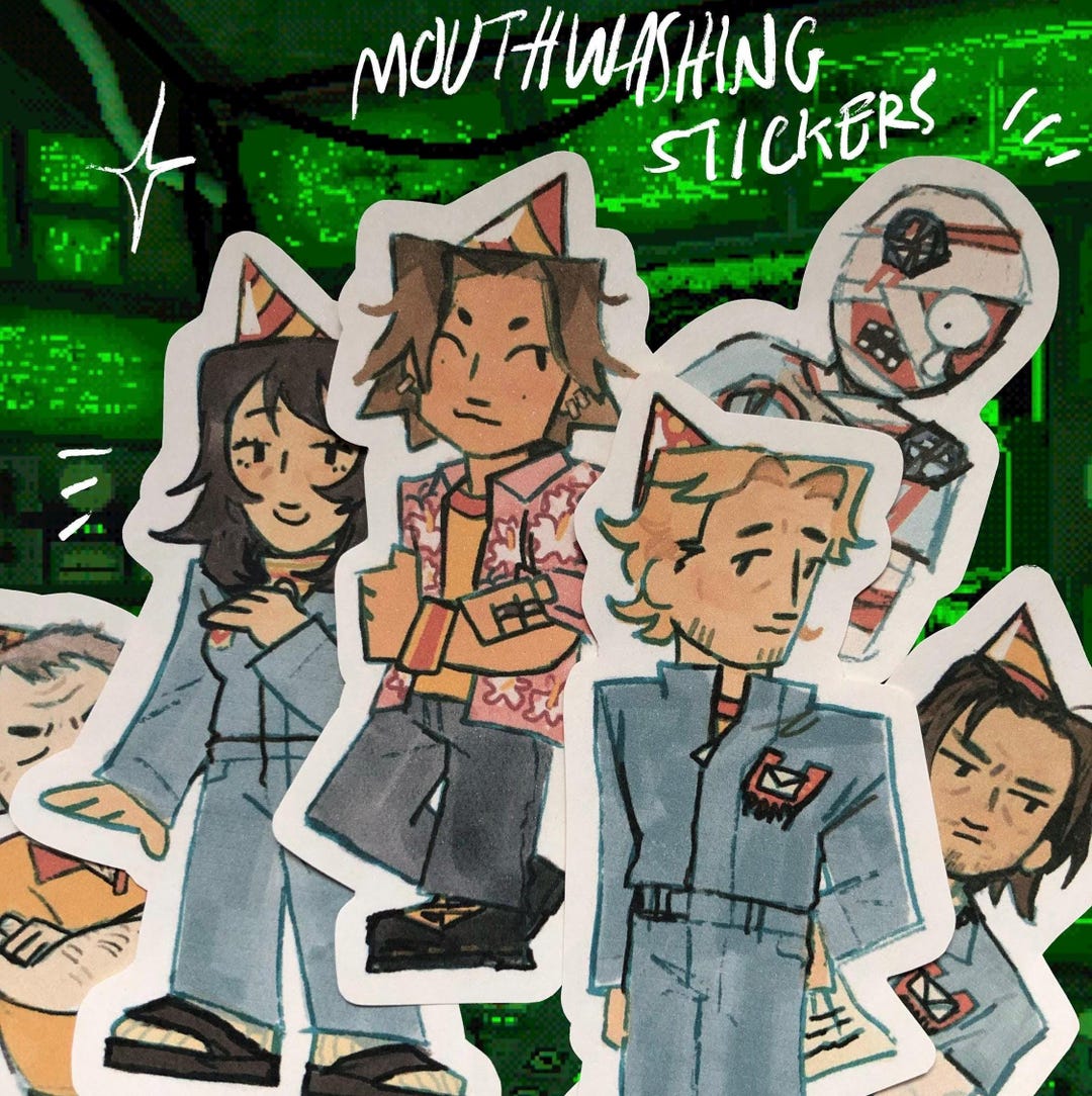 Mouthwashing Game Tulpar Crew Stickers - Etsy UK