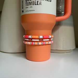 Nectarine Stanley Bracelet Stack, Boot Topper, Tumbler Accessories - Etsy