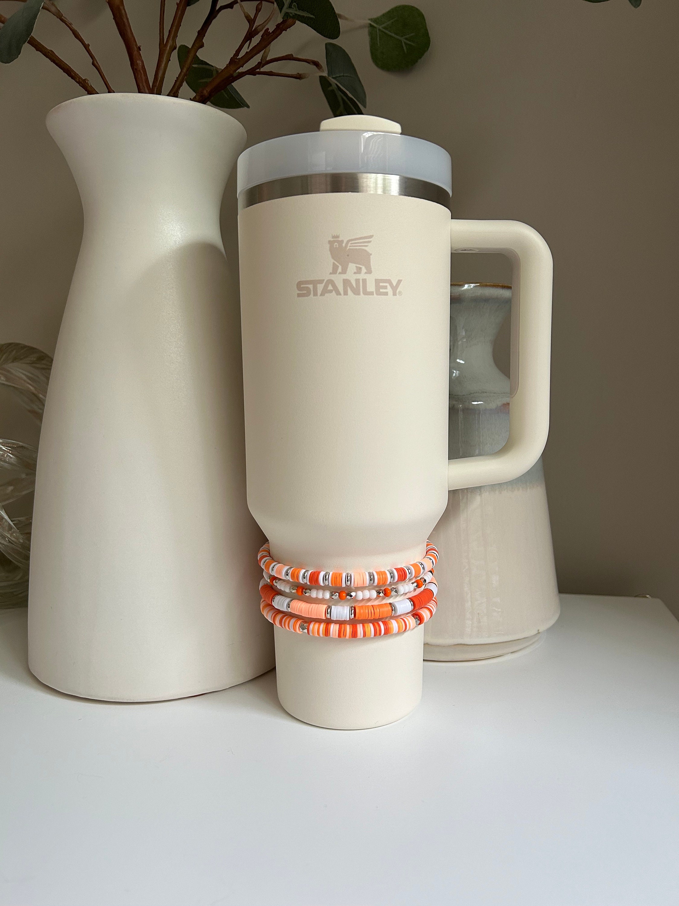 Orange Stanley Bracelet Stack, Tumbler Accessories, Boot Topper - Etsy