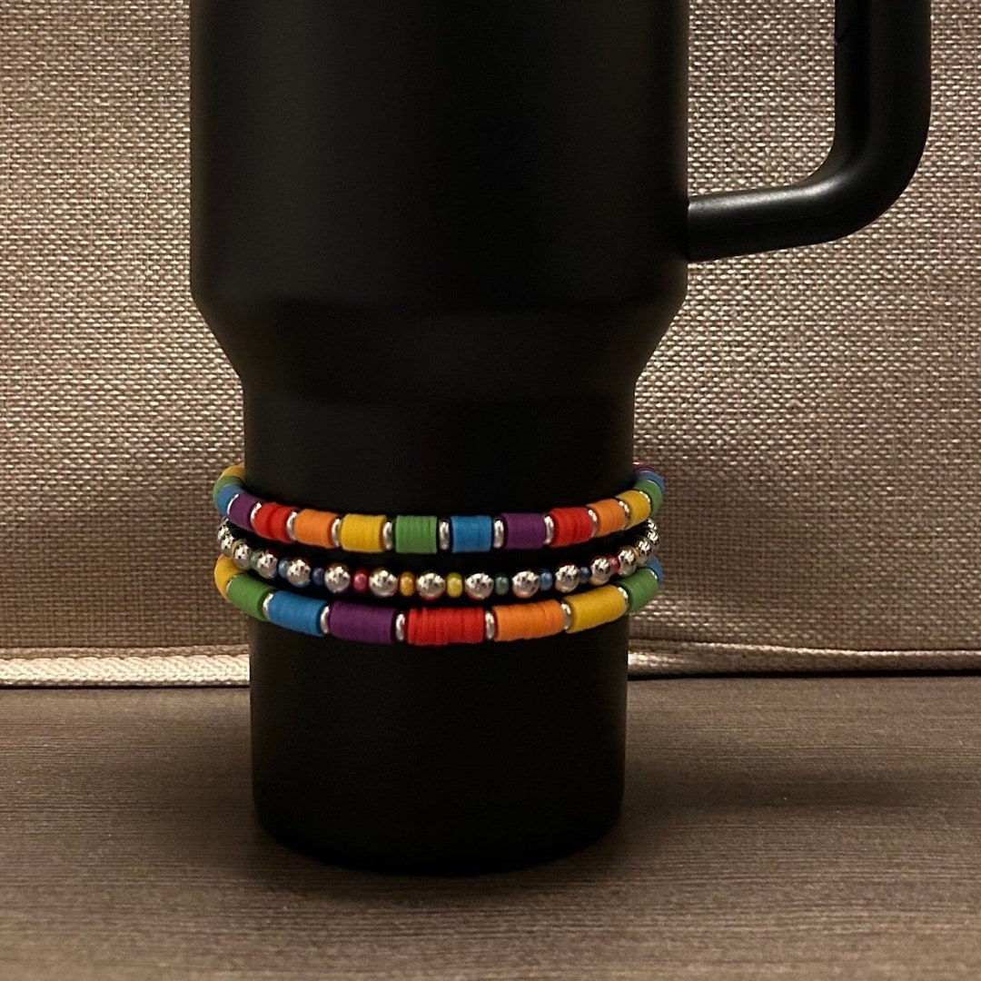 Rainbow Stanley Bracelets, Tumbler Accessories, Boot Topper - Etsy