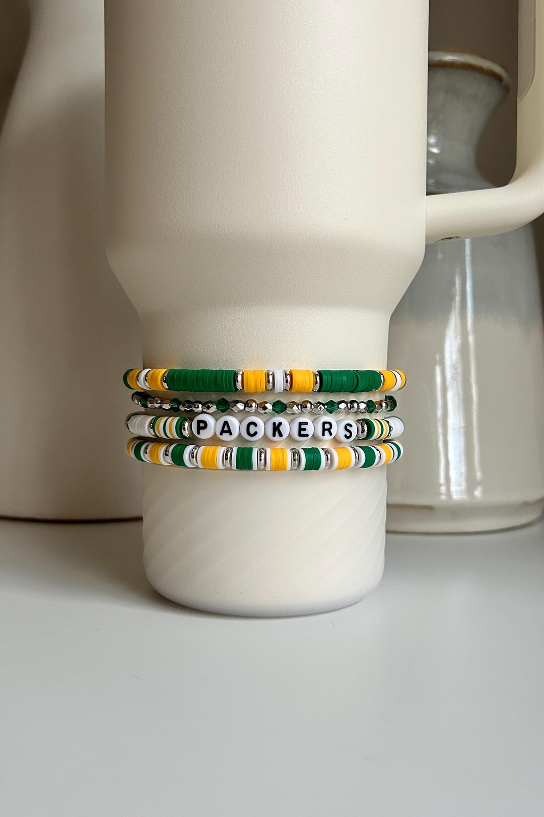 Green Bay Packers Stanley Bracelet Stack, Boot Topper, Tumbler ...