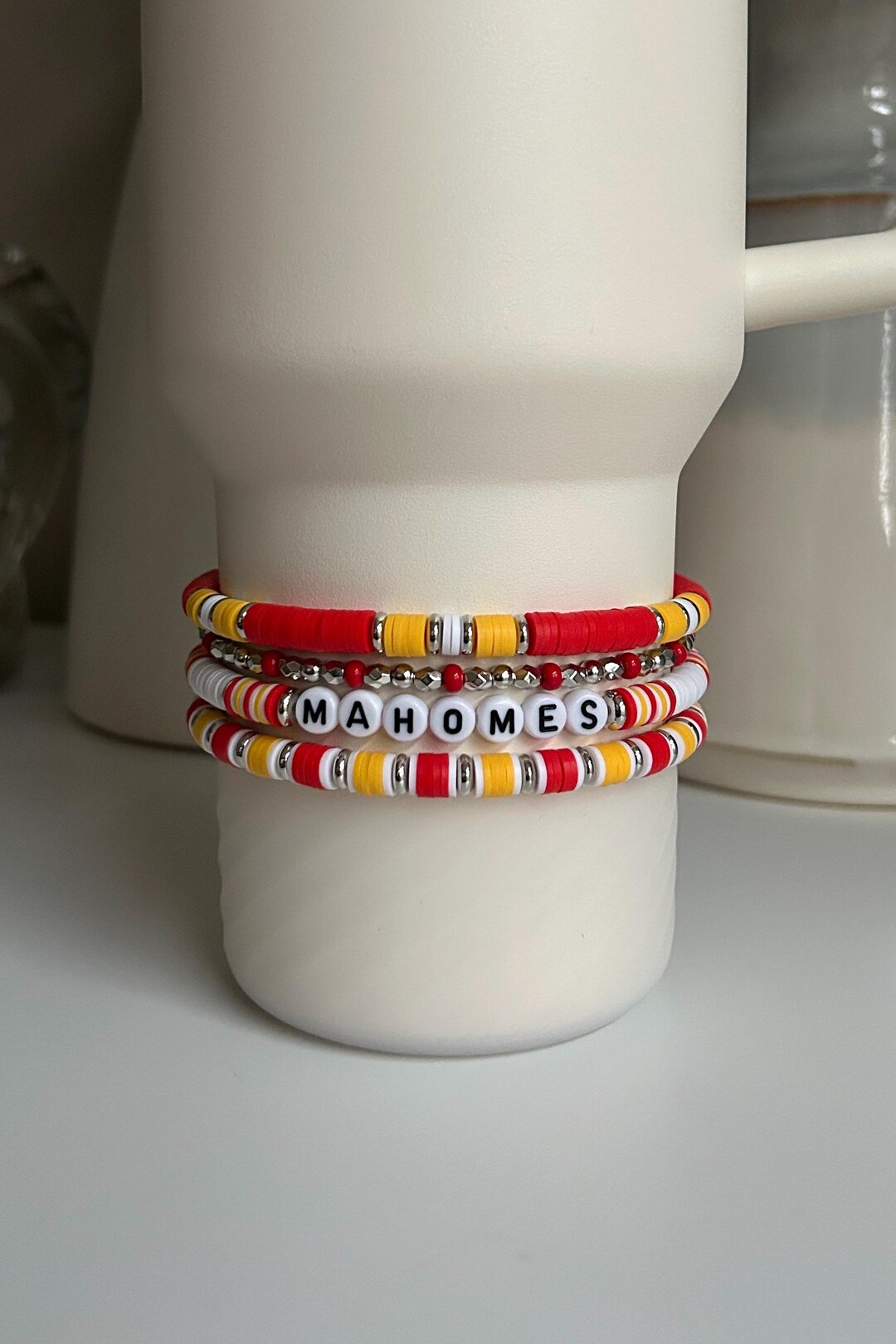 Mahomes Chiefs Stanley Bracelet Stack, Boot Topper, Tumbler Accessories ...