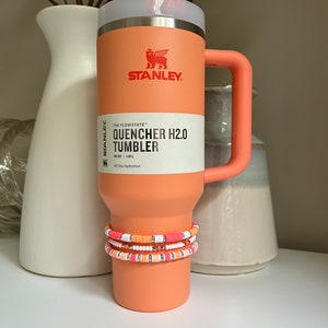 Nectarine Stanley Bracelet Stack, Boot Topper, Tumbler Accessories - Etsy