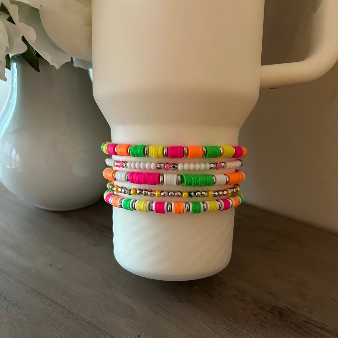 Neon Stanley Bracelet Stack, Cup Accessories, Boot Topper - Etsy