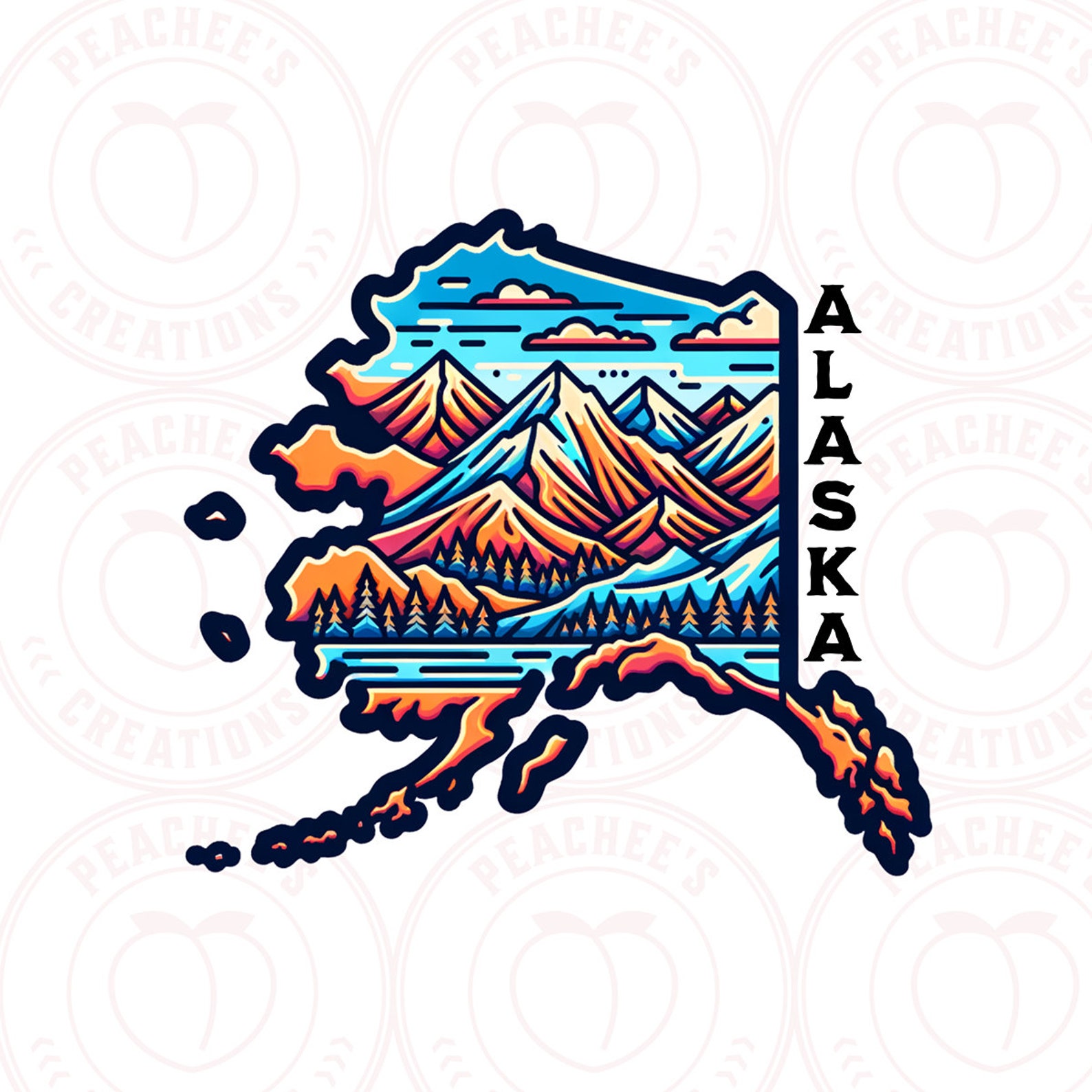 Alaska PNG, Alaska Clipart, Alaska State Sublimation, Alaska SVG ...